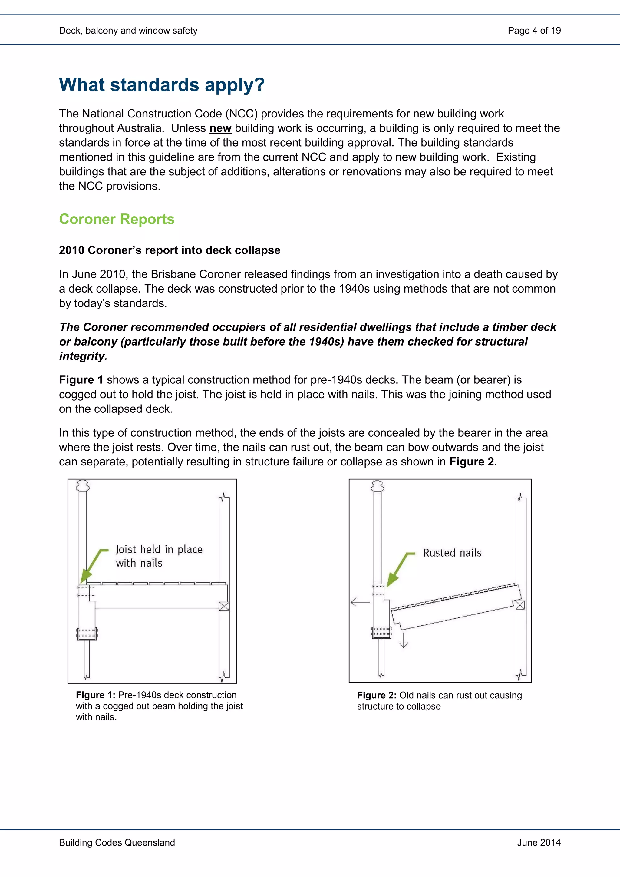 Deck Balcony and Window Safety Guidelines | PDF