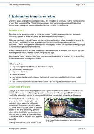 Deck Balcony and Window Safety Guidelines | PDF