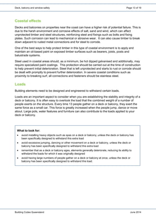 Deck Balcony and Window Safety Guidelines | PDF