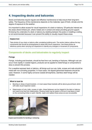 Deck Balcony and Window Safety Guidelines | PDF