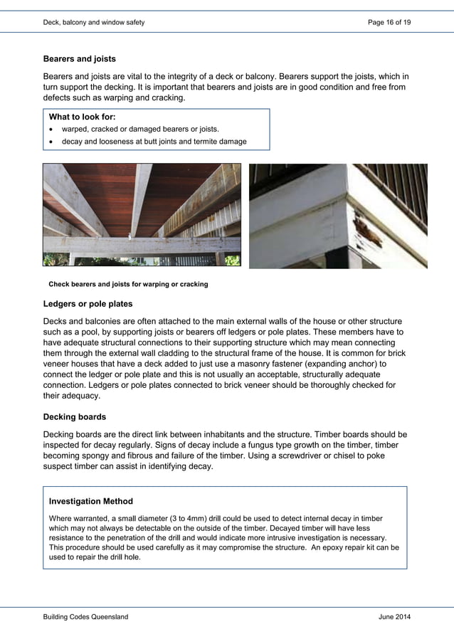 Deck Balcony and Window Safety Guidelines | PDF