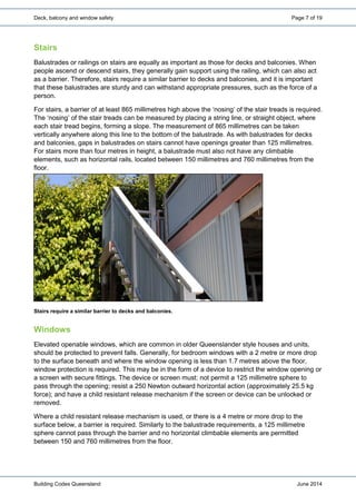 Deck Balcony and Window Safety Guidelines | PDF