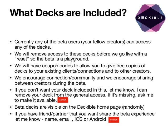 Deckible Beta U2 | PDF