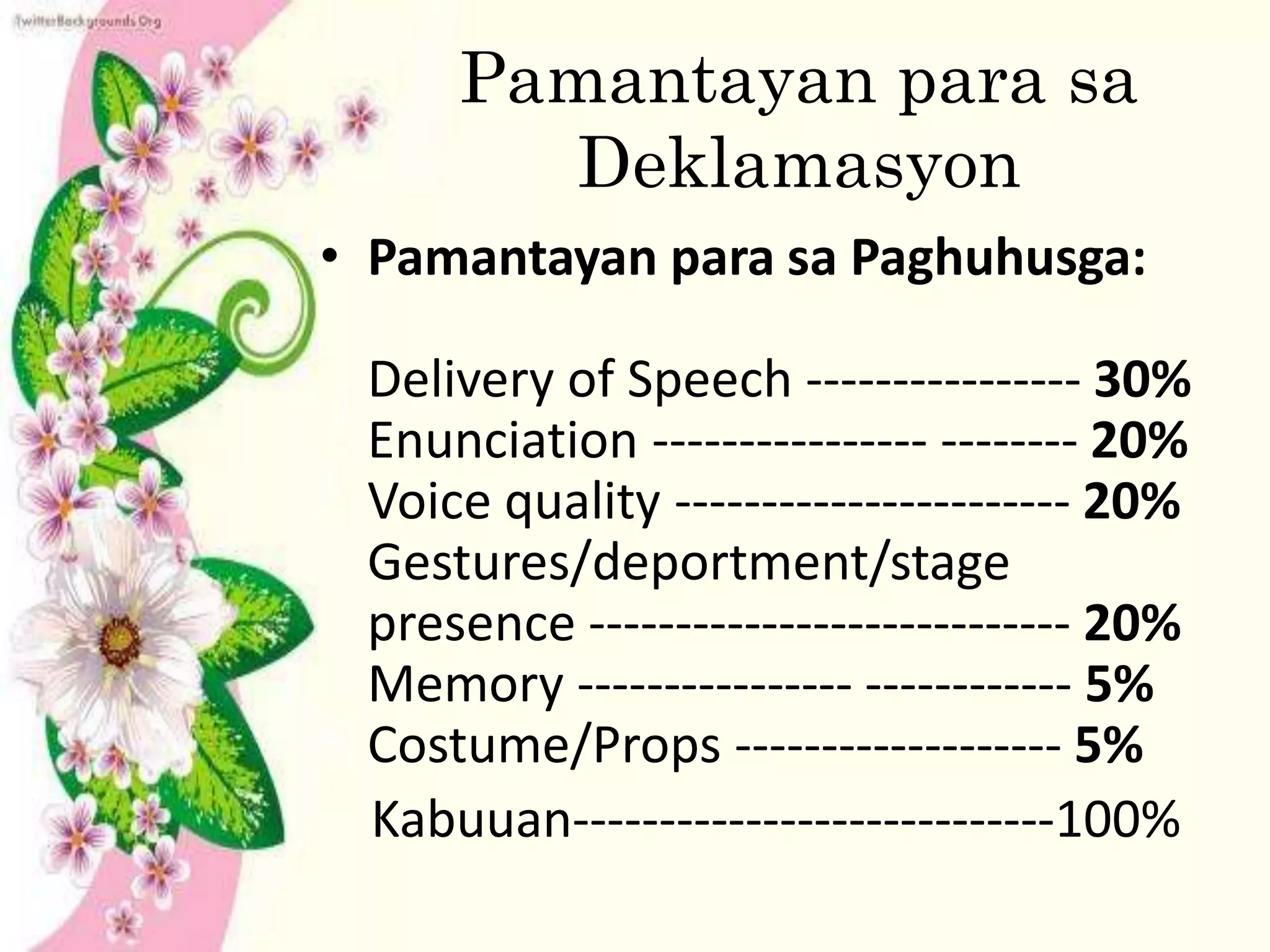Decklamasyon | PPTX