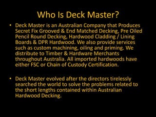 Deck master presentation 2014 v3 | PPTX