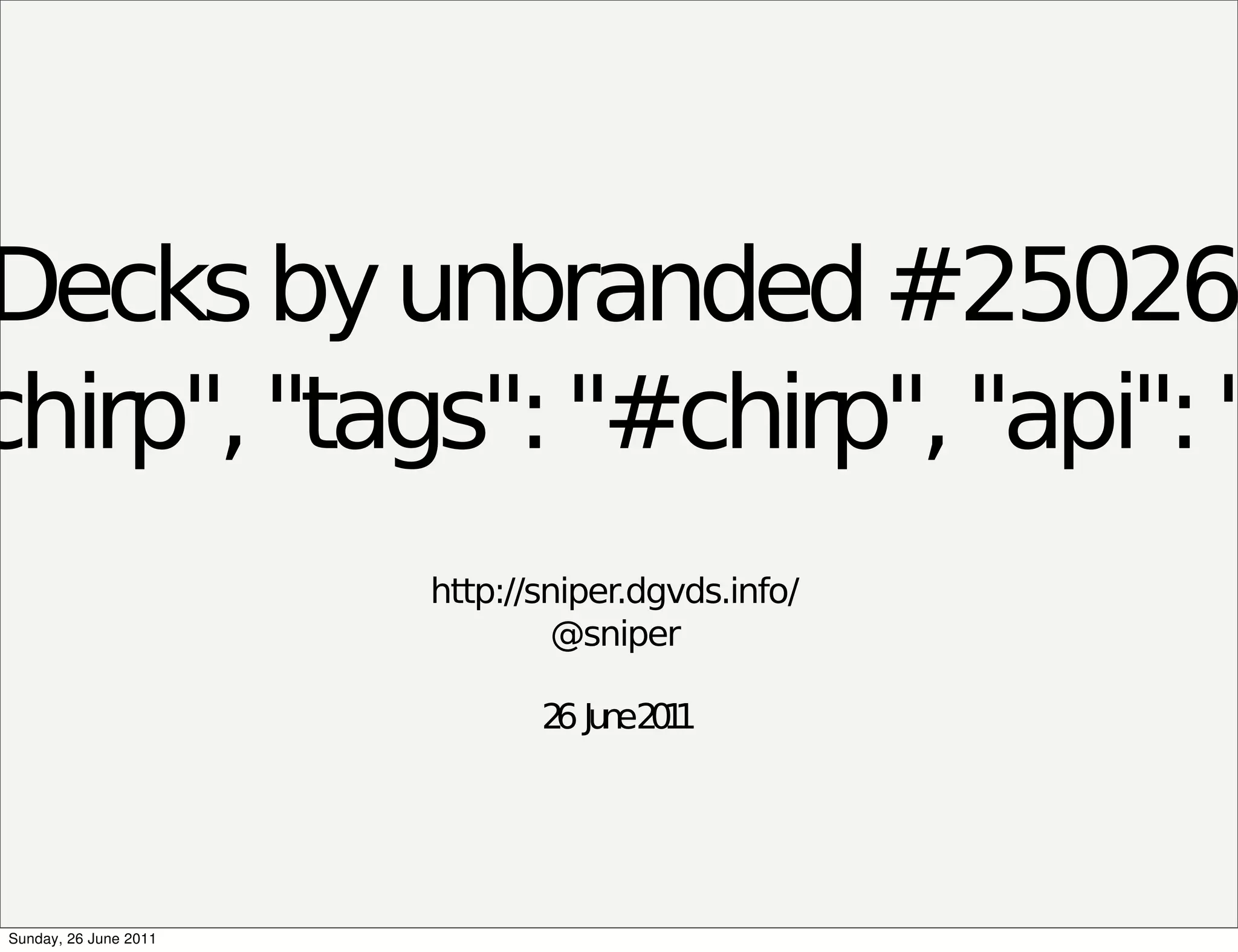 Decks by unbranded #25026 | PDF