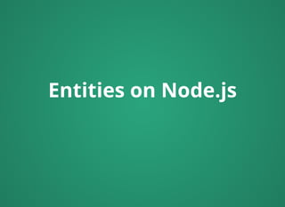 Node.js Entities and CRUD Operations | PPT