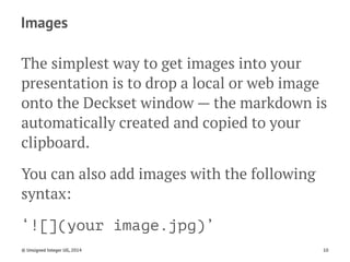 Deckset basics 4to3 | PPT