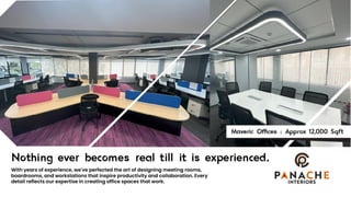 Commercial Interior Designers- Panache Interiors | PDF