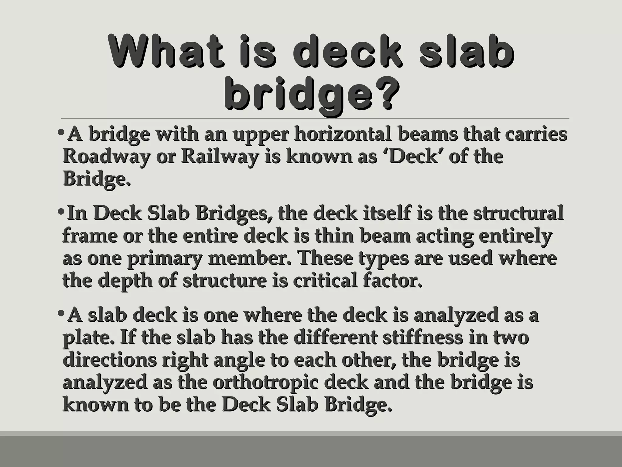 Deck slab bridge | PPT