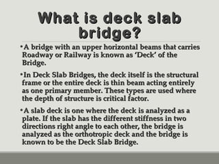 Deck slab bridge | PPT