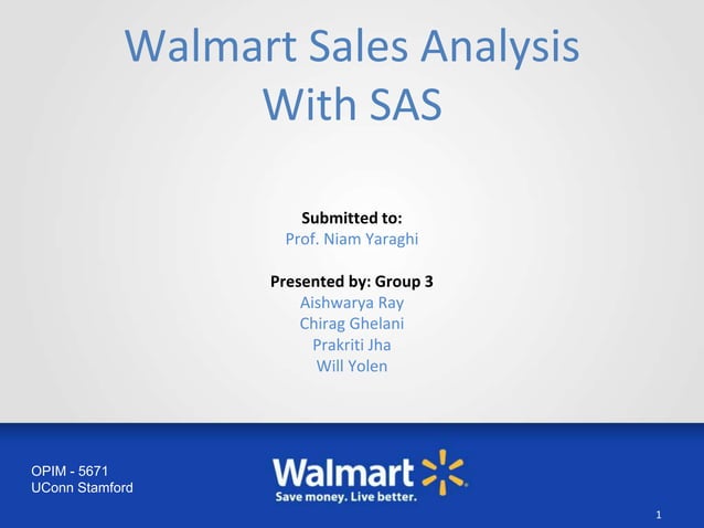 Walmart Sales Forecasting | PPTX