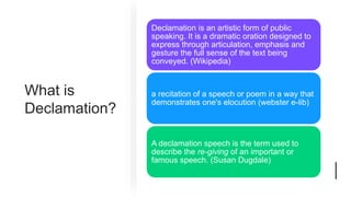 Declamation | PPTX