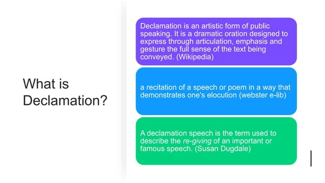 Declamation | PPTX
