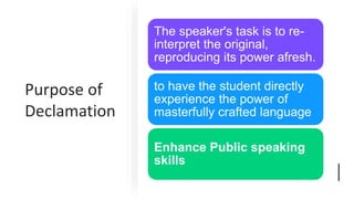 Declamation | PPTX