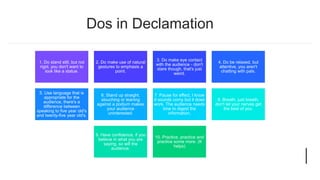 Declamation | PPTX