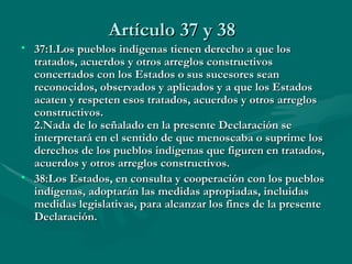 Declaración de las naciones unidas sobre los derechos | PPT