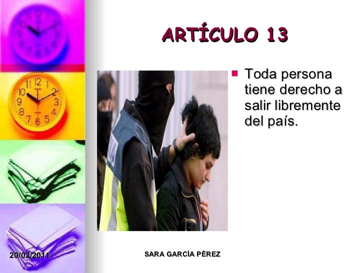 Artículo 13