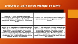 Declarație privind impozitul pe profit | PPTX