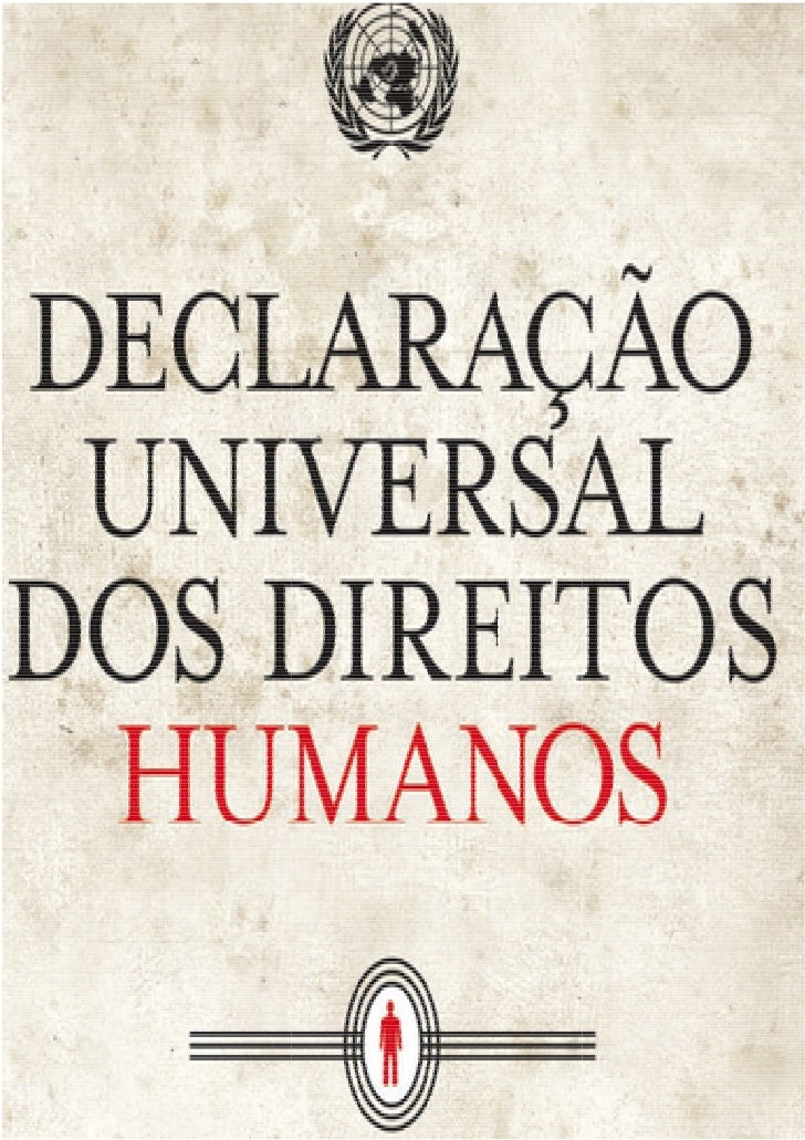Declaração universal dos direitos humanos