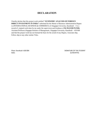 Declaration | DOCX