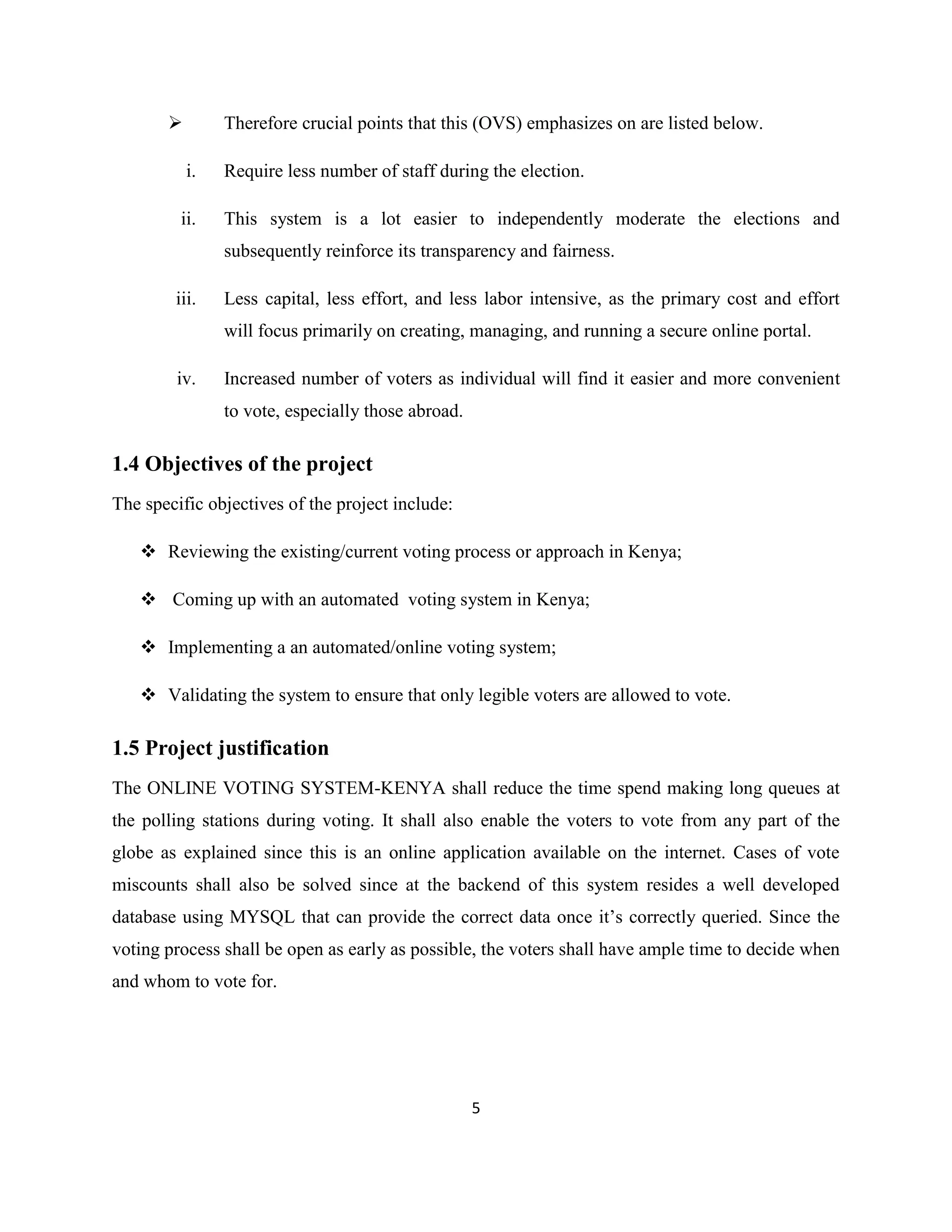 PROJECT REPORT_ONLINE VOTING SYSTEM | DOCX