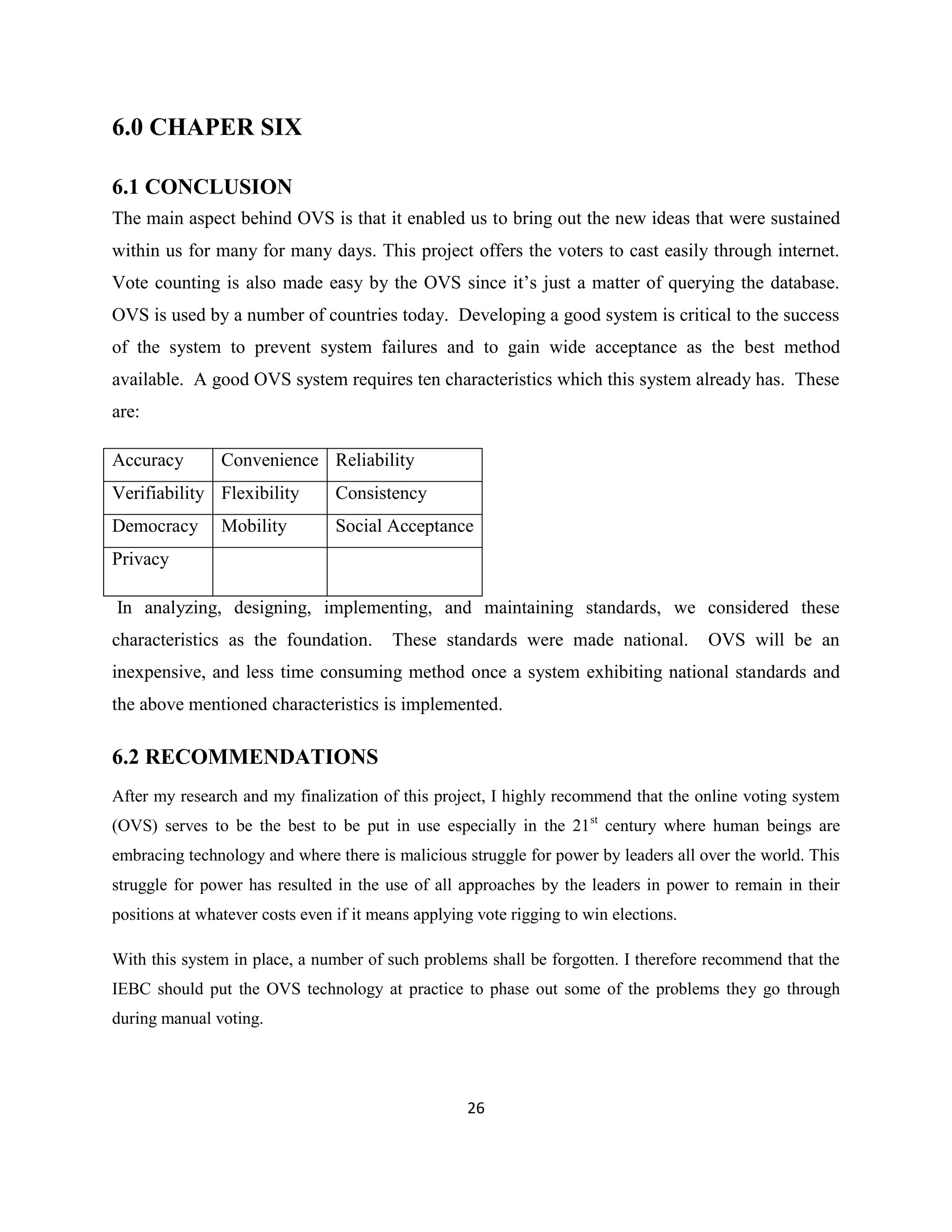 PROJECT REPORT_ONLINE VOTING SYSTEM | DOCX