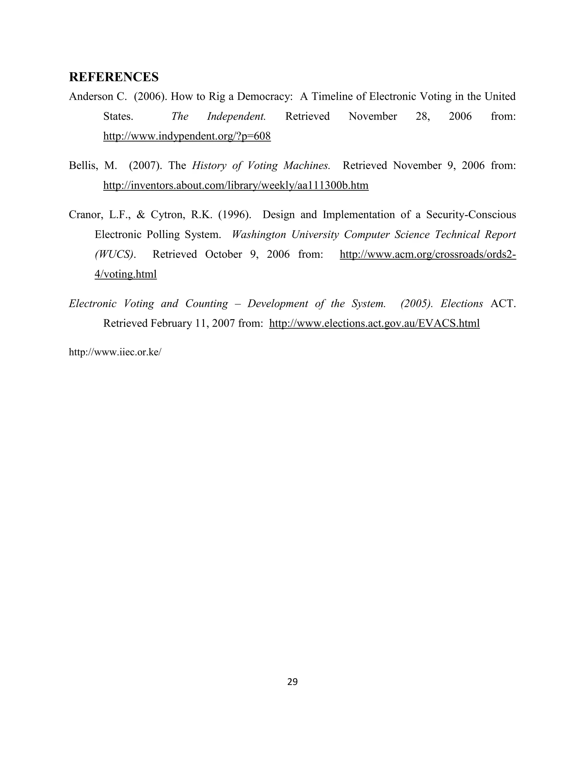 PROJECT REPORT_ONLINE VOTING SYSTEM | DOCX