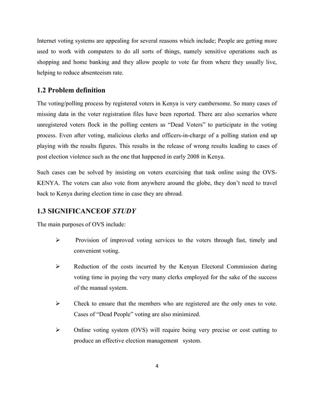 PROJECT REPORT_ONLINE VOTING SYSTEM | DOCX | Computing | Technology ...