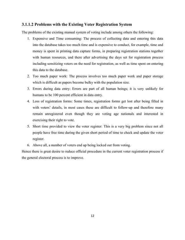 PROJECT REPORT_ONLINE VOTING SYSTEM | DOCX | Computing | Technology ...