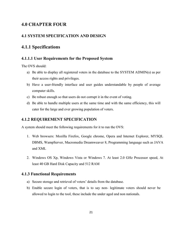 PROJECT REPORT_ONLINE VOTING SYSTEM | DOCX | Computing | Technology & Computing