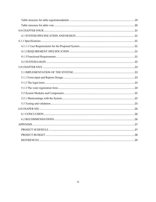 PROJECT REPORT_ONLINE VOTING SYSTEM | DOCX