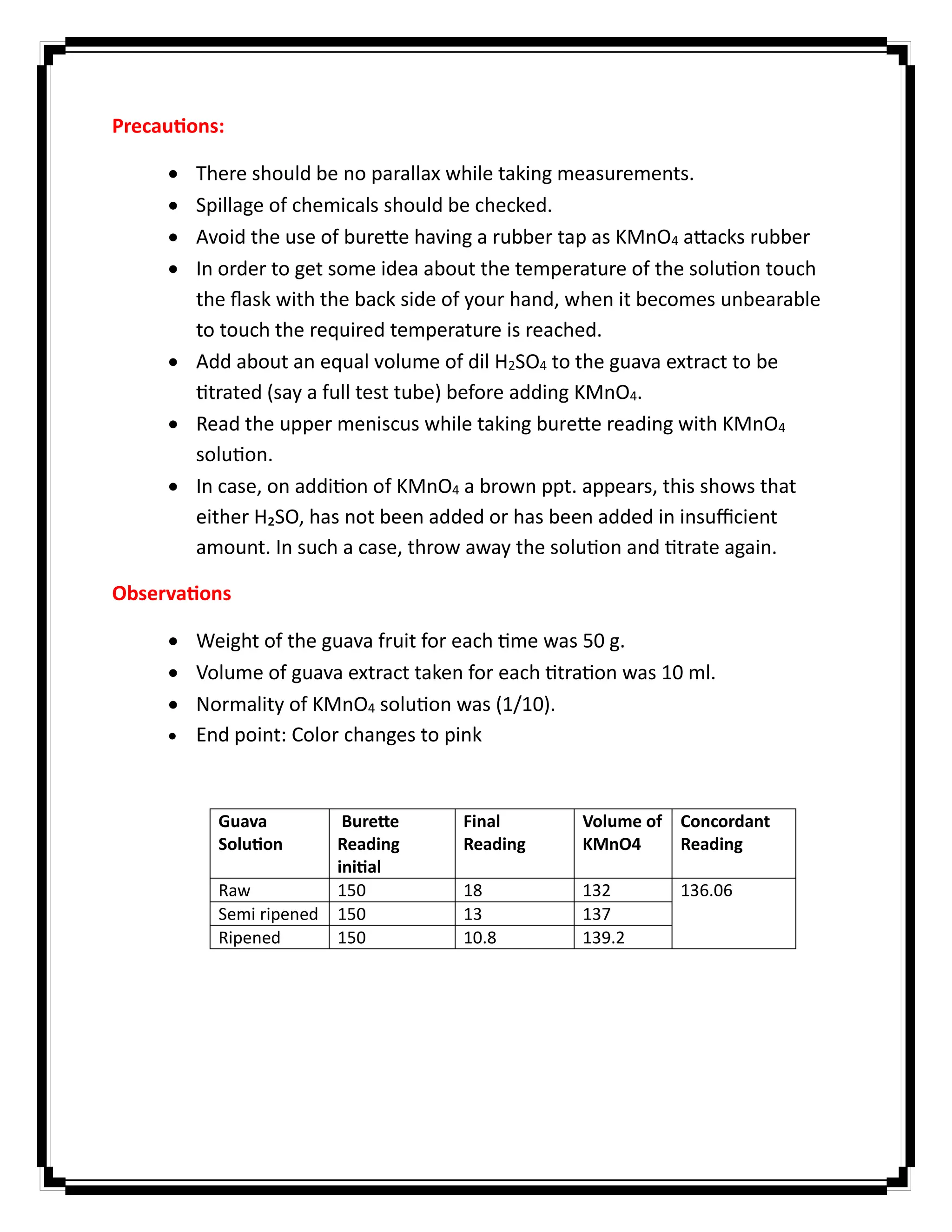 Presence of Oxalate Ions in Guava at Different Stages of Ripening | PDF