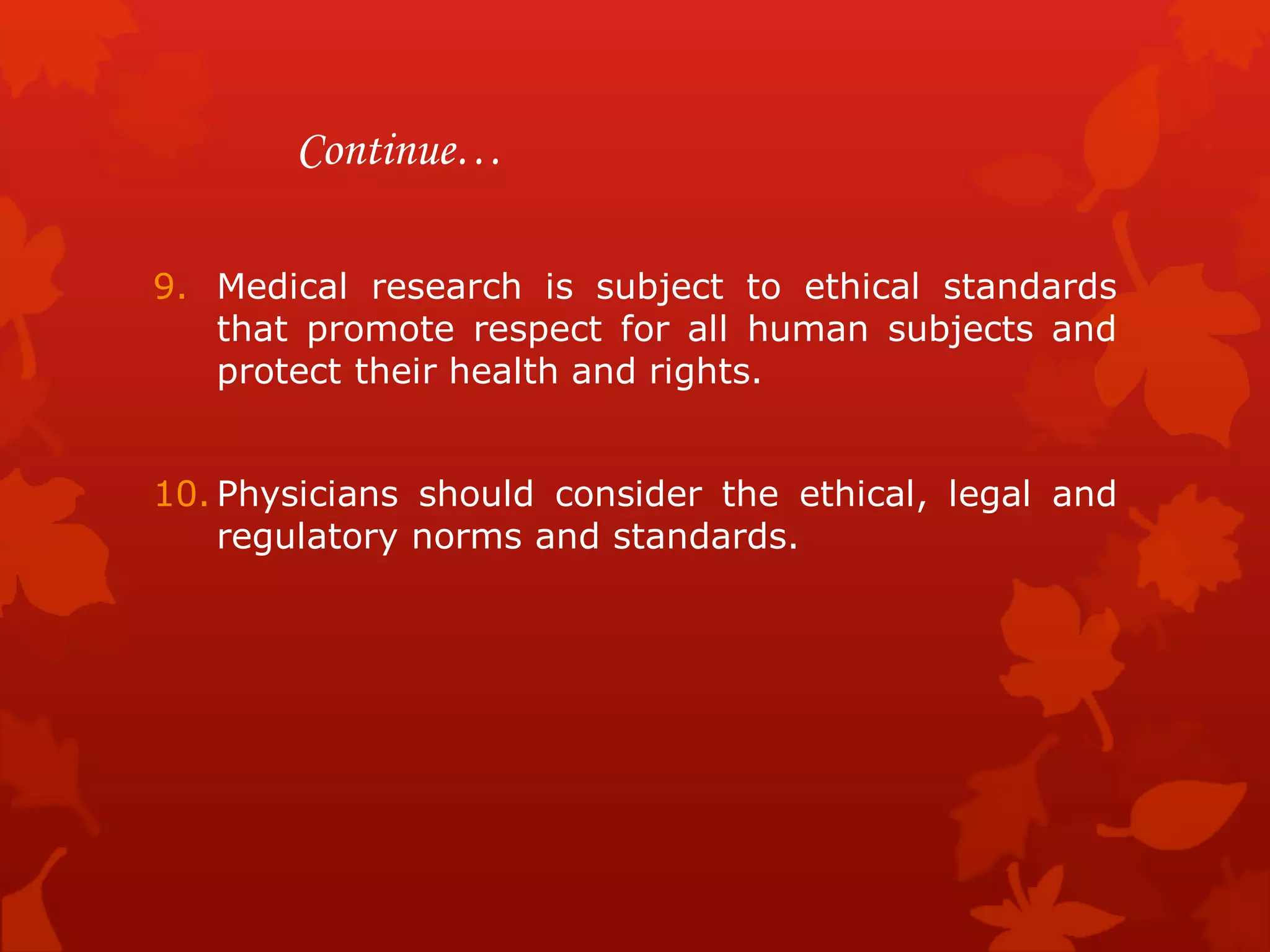 Declaration of-helsinki presantation | PDF