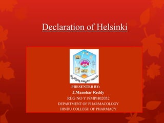 Declaration of-helsinki presantation | PDF