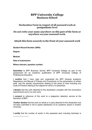 Declaration form(1) | DOC