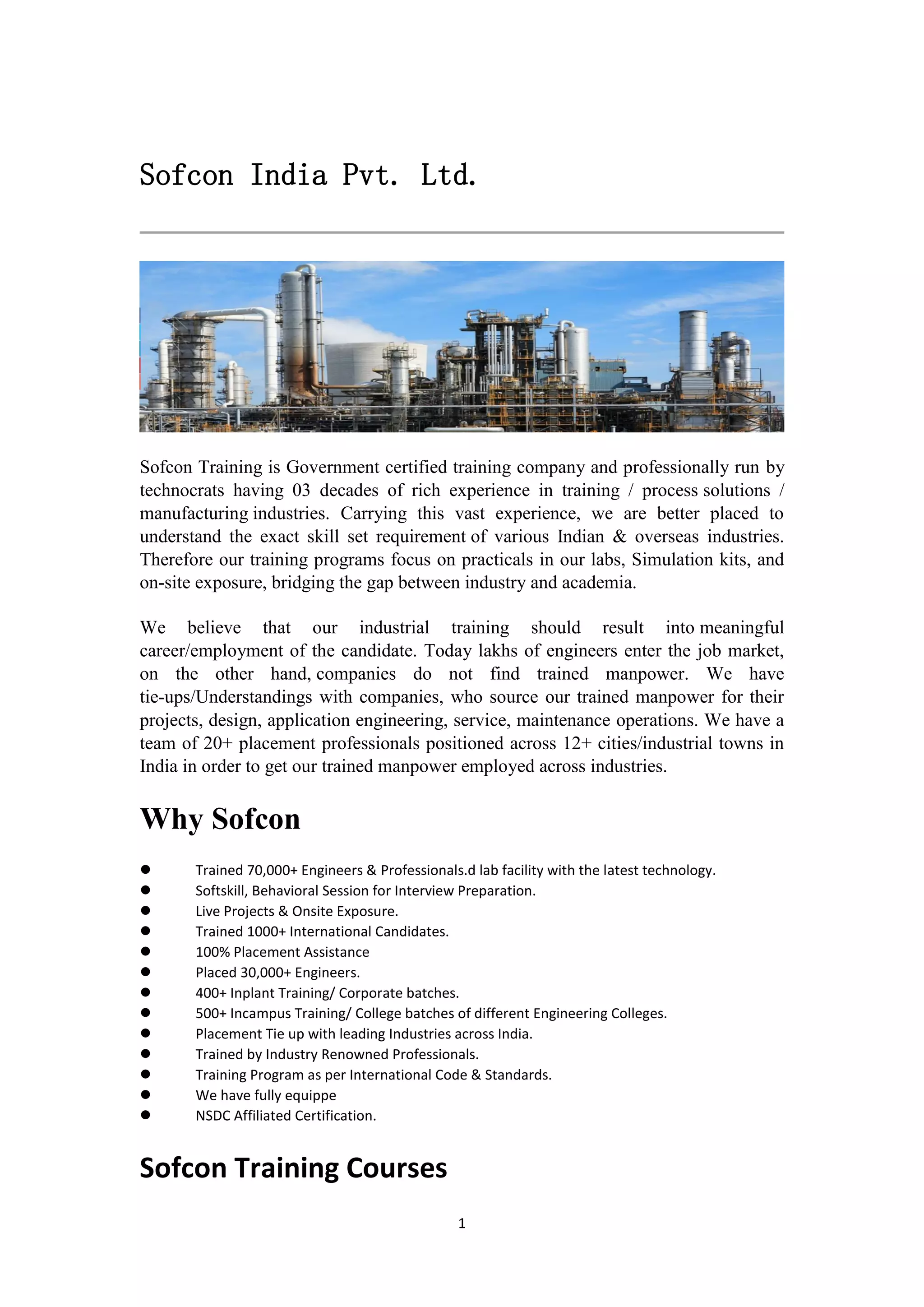 Industrial Training Report on PLC & SCADA | PDF
