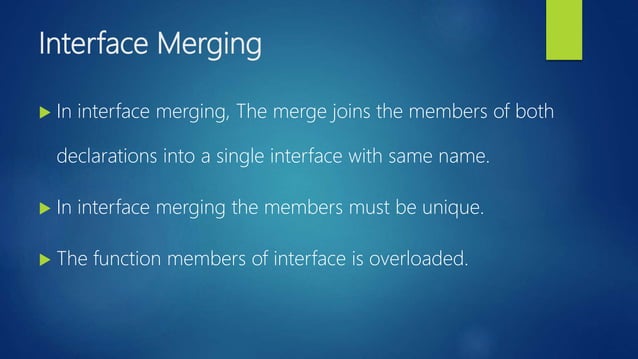 Declaration Merging Typescript Ppt Free Download