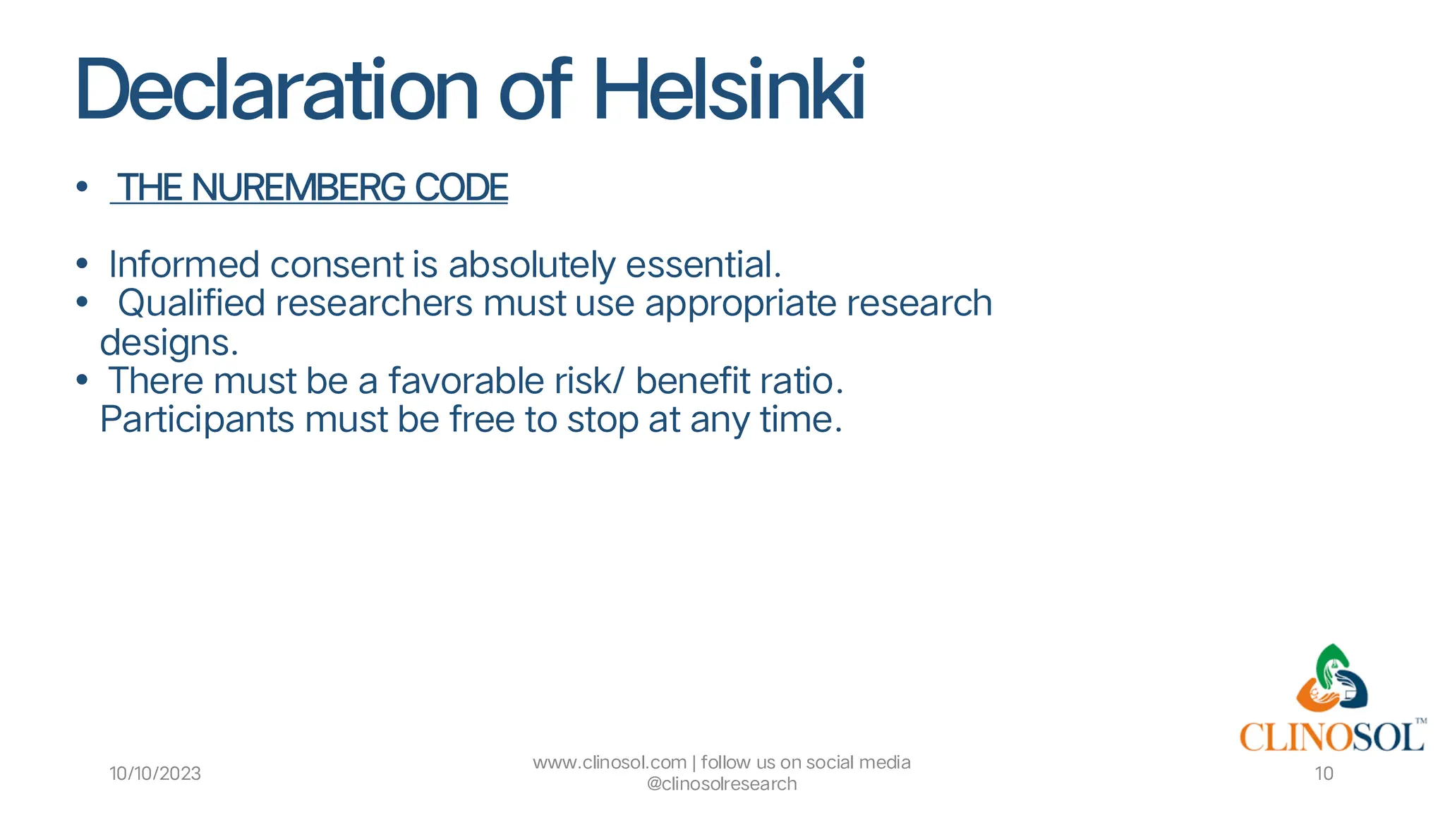 Declaration of Helsinki | PDF