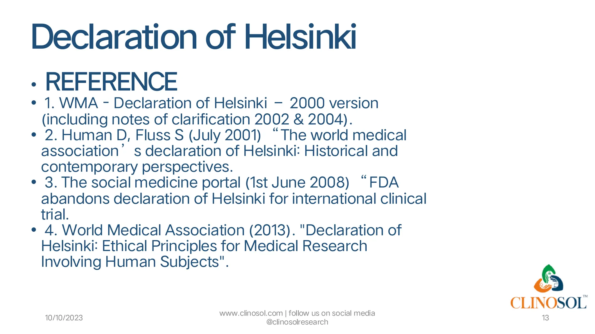 Declaration of Helsinki | PDF