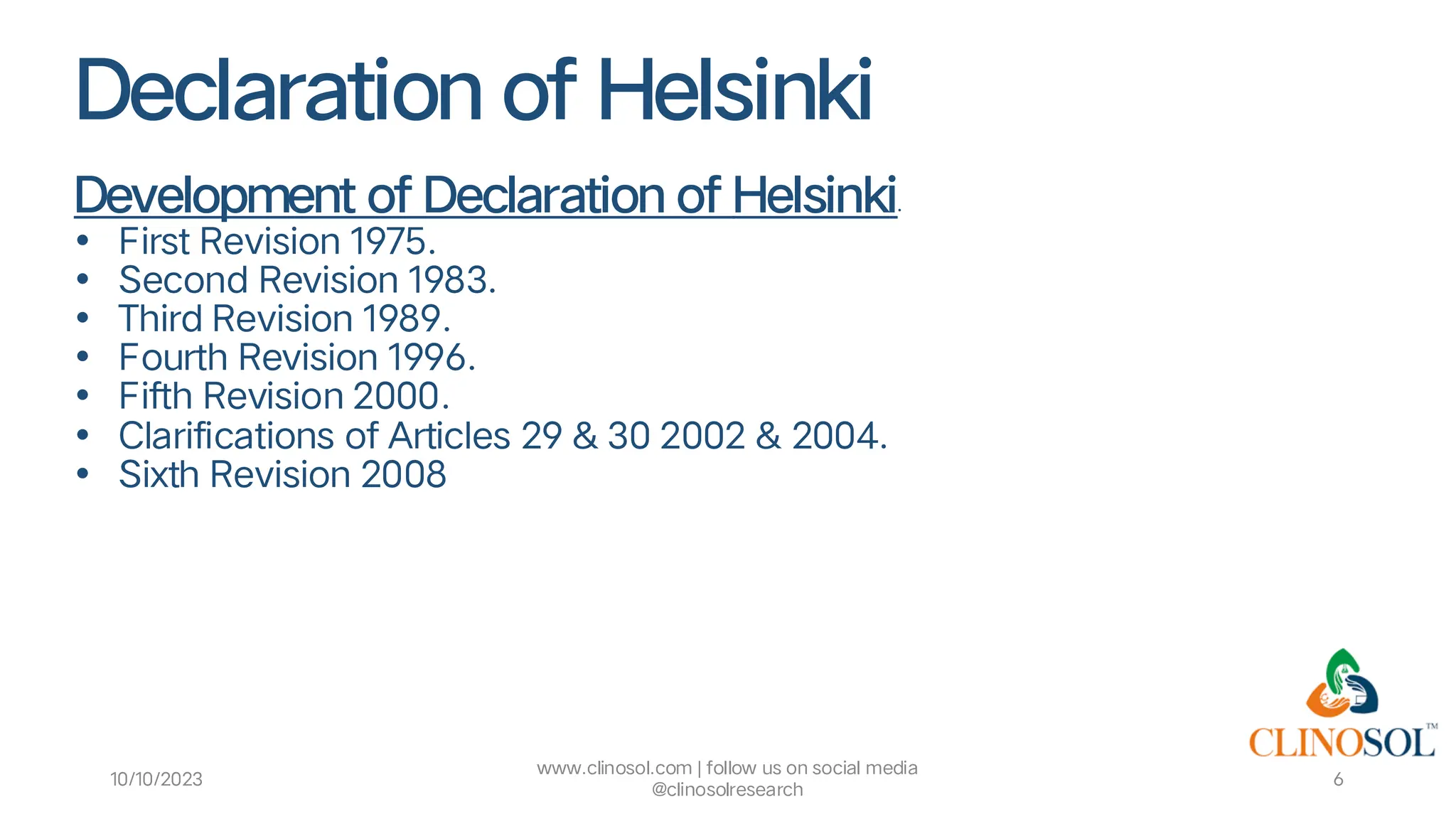 Declaration of Helsinki | PDF