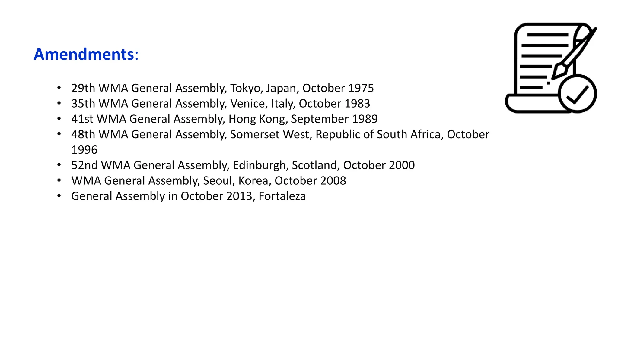 DECLARATION OF HELSINKI - History and principles | PPTX