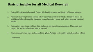 Declaration of Helsinki Basic principles in medical research ppt.pptx