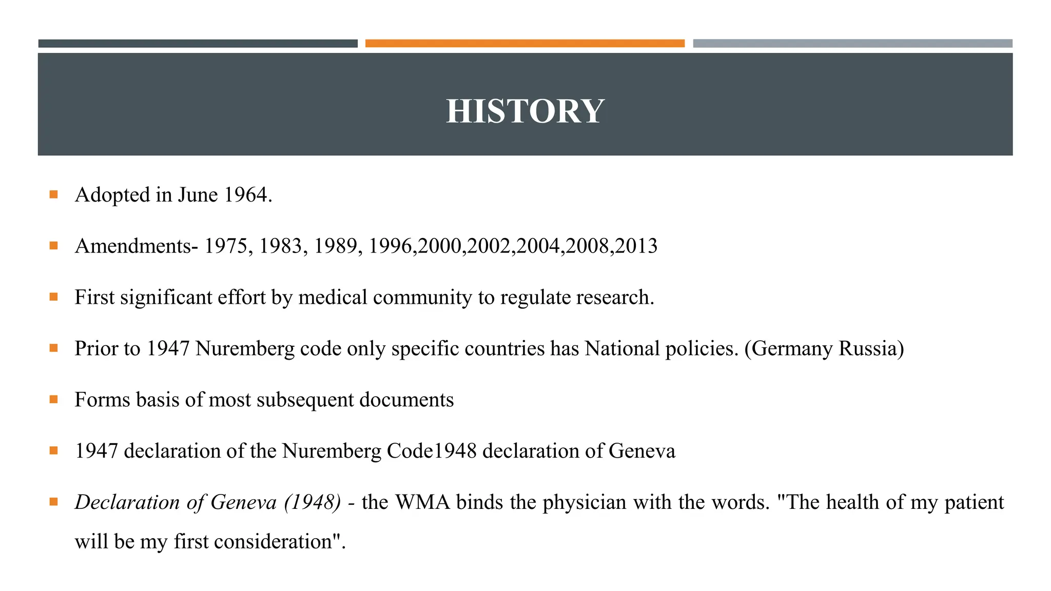 Research Methodology_UNIT_V_Declaration of Helsinki M. Pharm (IIIrd Sem ...