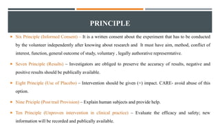 Research Methodology_UNIT_V_Declaration of Helsinki M. Pharm (IIIrd Sem ...