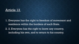 DECLARATION OF HUMAN RIGHTS............. | PPTX
