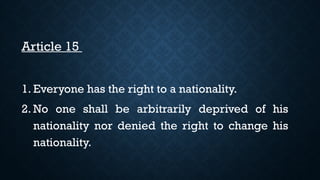 DECLARATION OF HUMAN RIGHTS............. | PPTX