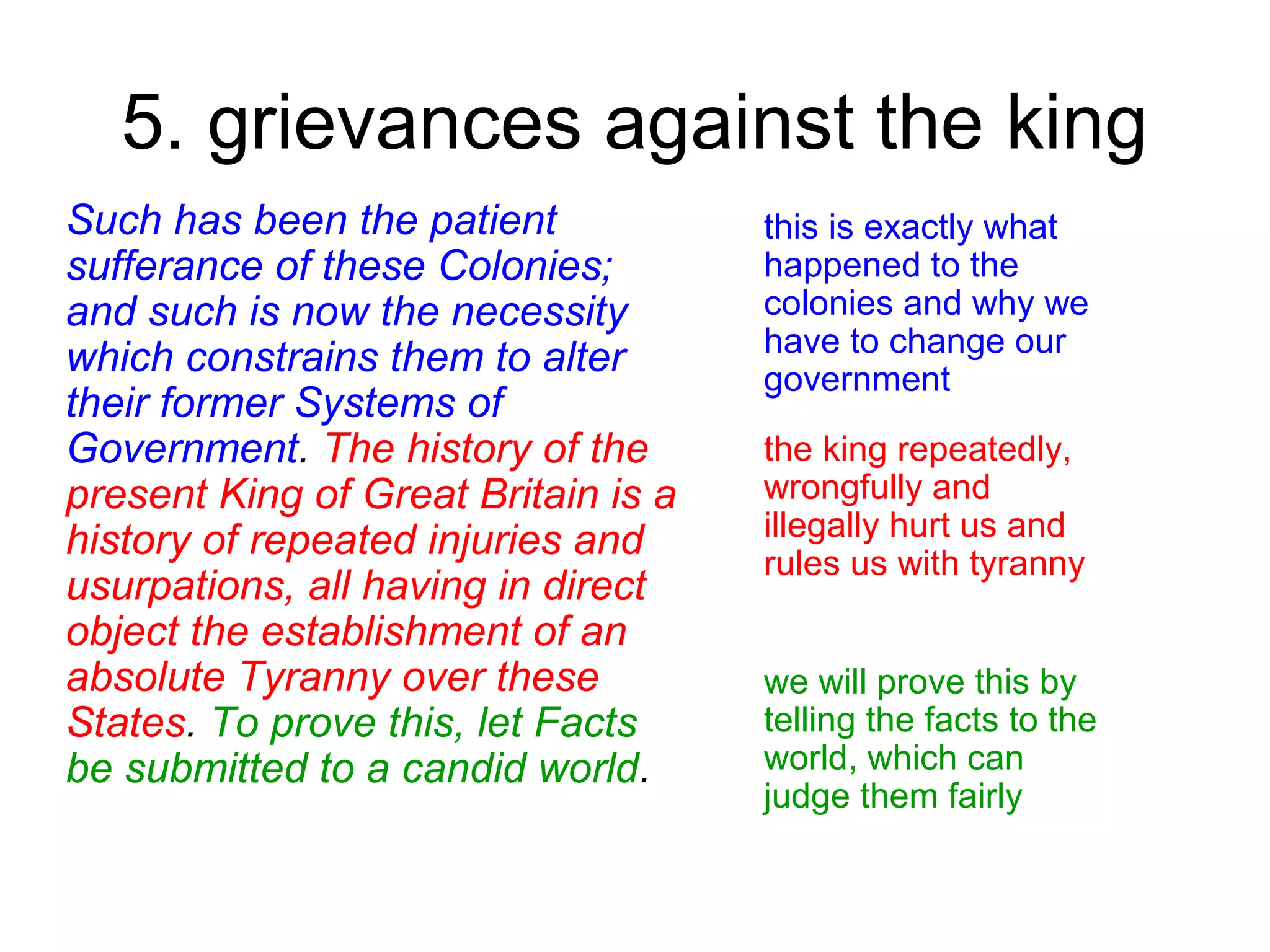 Declaration of independence 1 | PPT