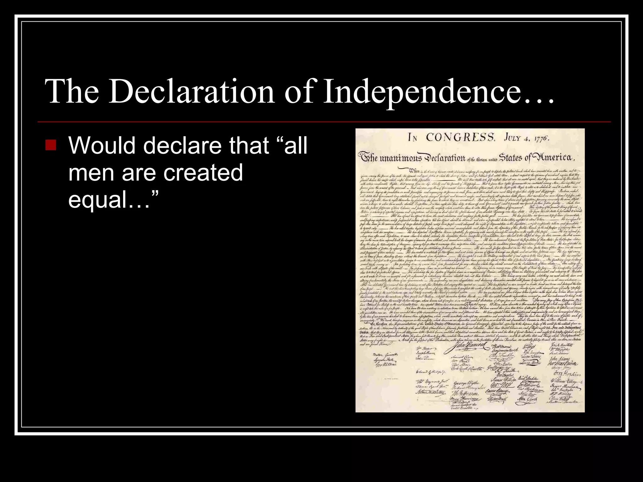 Declaration of independence | PPT | Politics