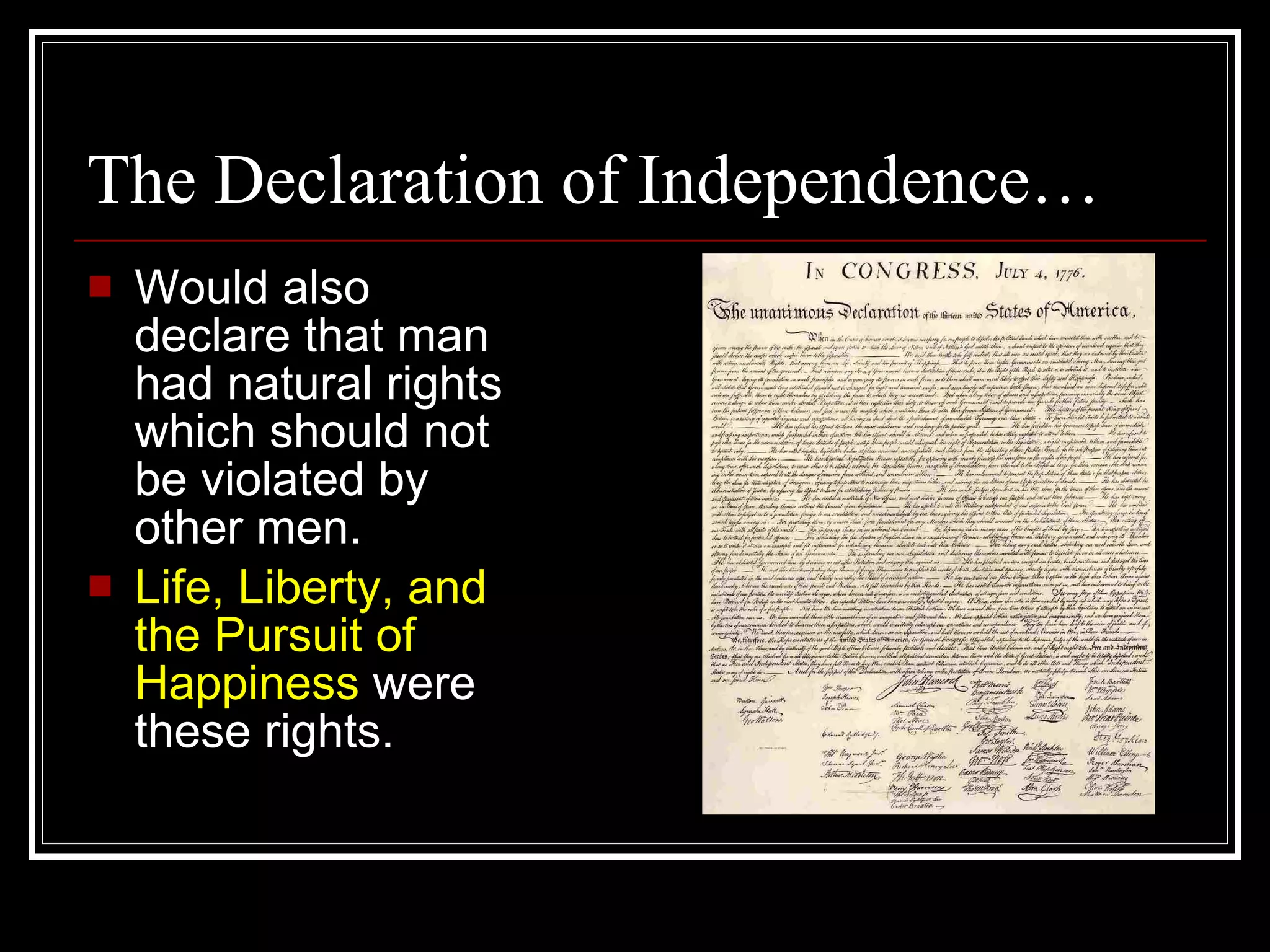 Declaration of independence | PPT